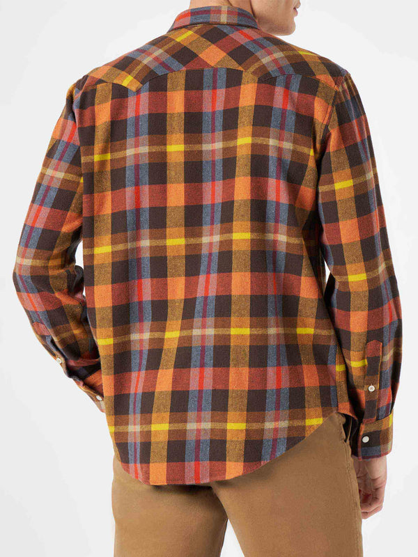 Camisa tartán amarilla Greg – MC2 Saint Barth